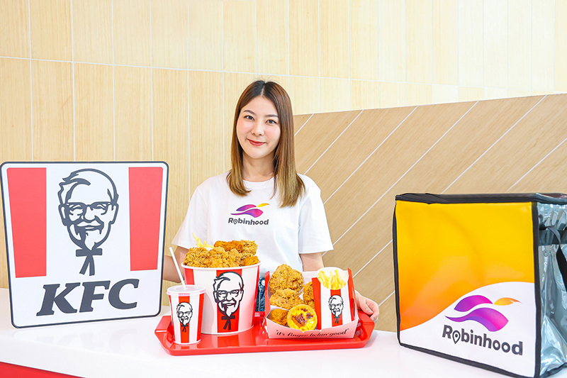 Robinhood จับมือ KFC ยกหลากเมนูโดนใจขึ้นบนแพลตฟอร์ม พร้อมโปรแรงลดสูงสุด 50%