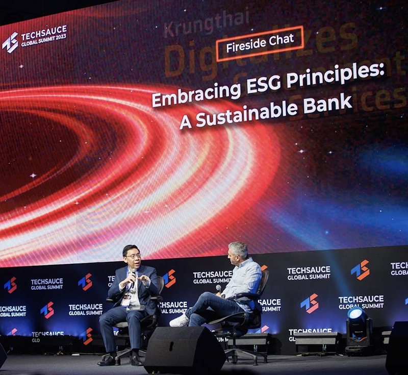 กรุงไทย โชว์นวัตกรรมการเงินในงาน Techsauce Global Summit 2023