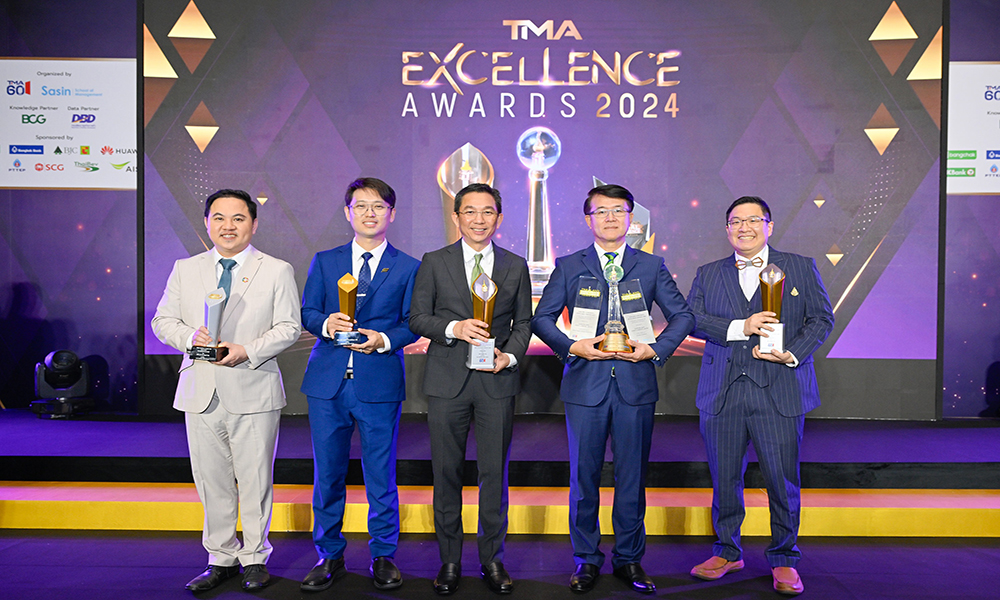 กสิกรไทย คว้า 6 รางวัล จากงาน TMA Excellence Awards 2024