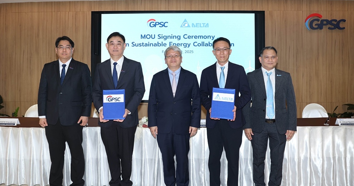 GPSC–เดลต้า ประเทศไทย ร่วมศึกษาโซลูชันพลังงานหมุนเวียน ชูนวัตกรรมพลังงานสะอาด